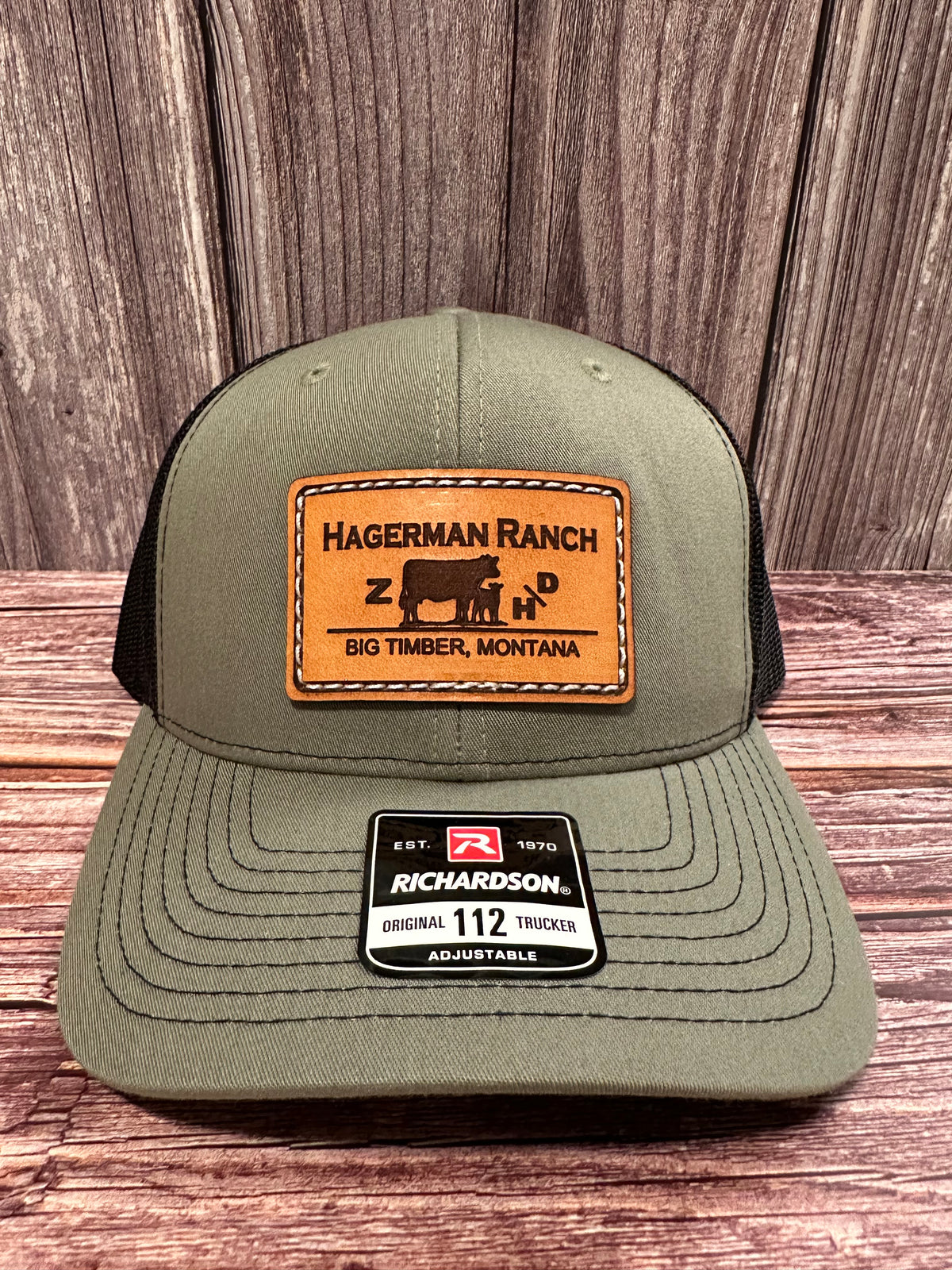Leather Patch Trucker Cap – Hagerman Ranch
