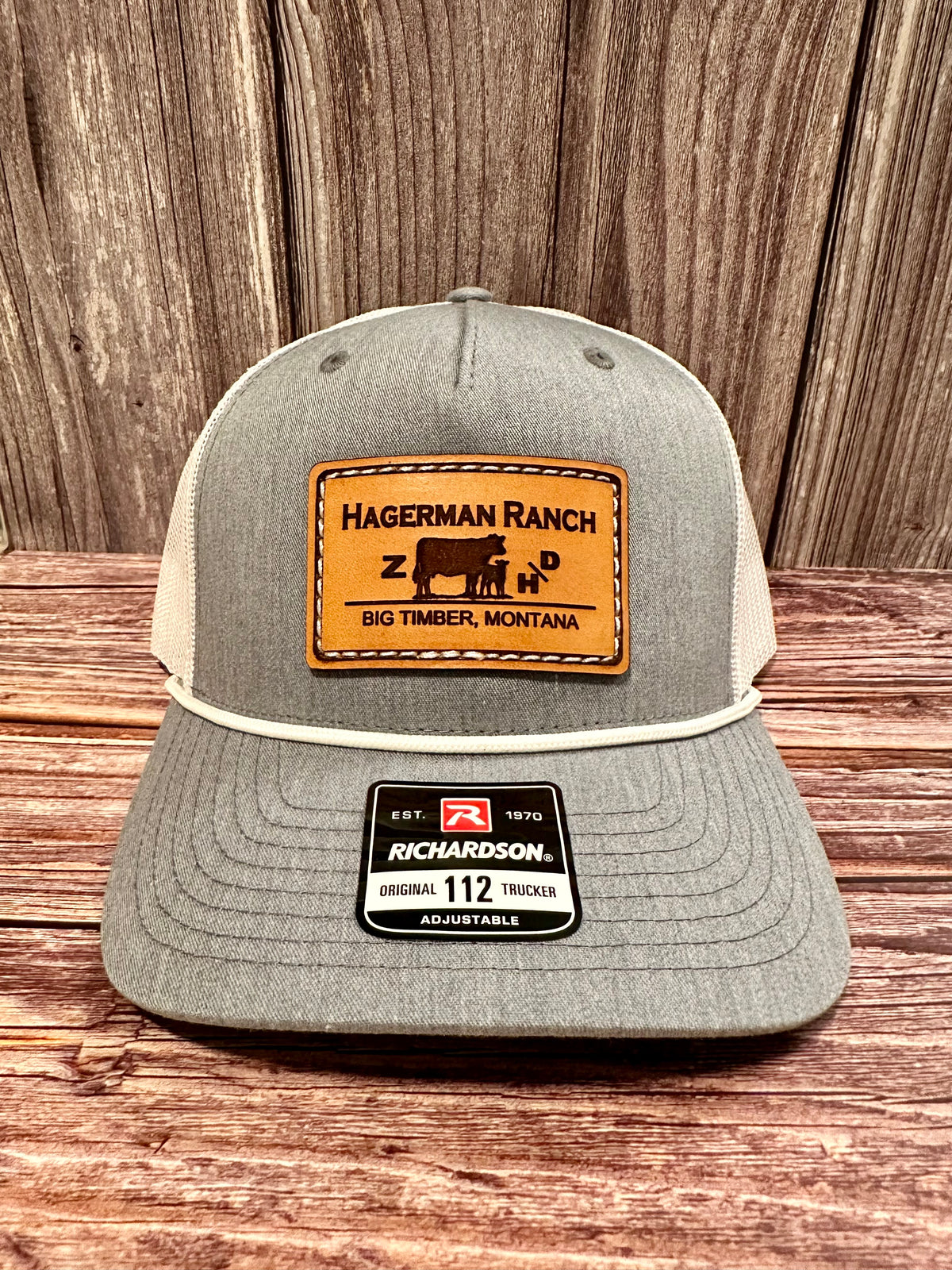 Leather Patch Trucker Cap – Hagerman Ranch