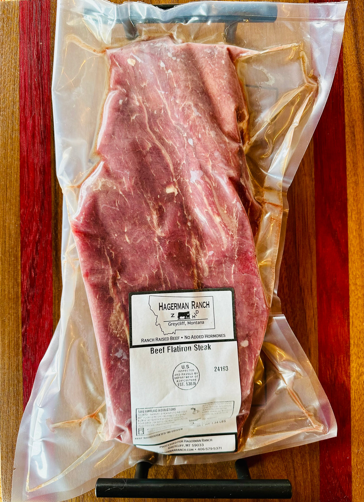 Flat Iron Steak beef grilling angus Montana local healthy meat marbling ...